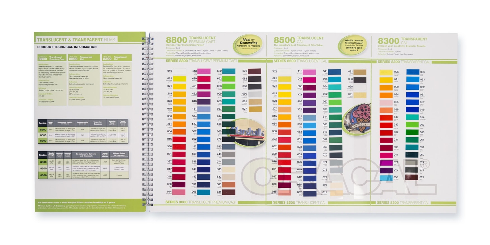 ORACAL Color Guide Chart Booklet, Hobby Weeding Knife, Squeegee (KIT ...