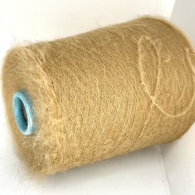 Beige Dull Camel ALPACA WOOL LACE WEIGHT Yarn on Cone Knitting *USA ...