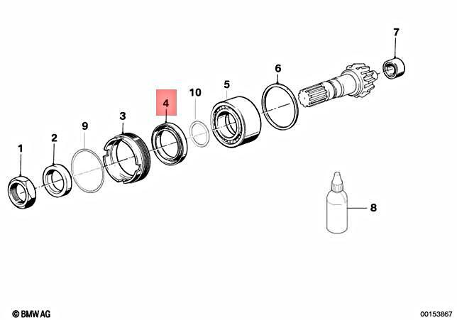 Genuine BMW 247 259 47E 59C 89V K30 K41 K56 K58 Shaft Seal 35x47x7 ...