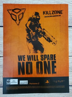 Killzone Playstation 2 PS2 Promotional Ad Print Poster PS3 PS4 PSP ...