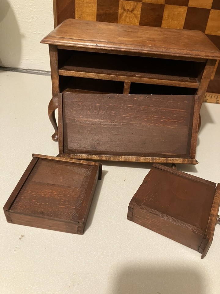 Antique Vintage Salesman Sample Doll Furniture Queen Ann Sideboard Desk ...