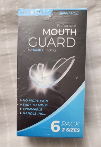HONEYBULL Mouth Guard for Grinding Teeth [6 Pack] Comes in 2 Sizes for ...