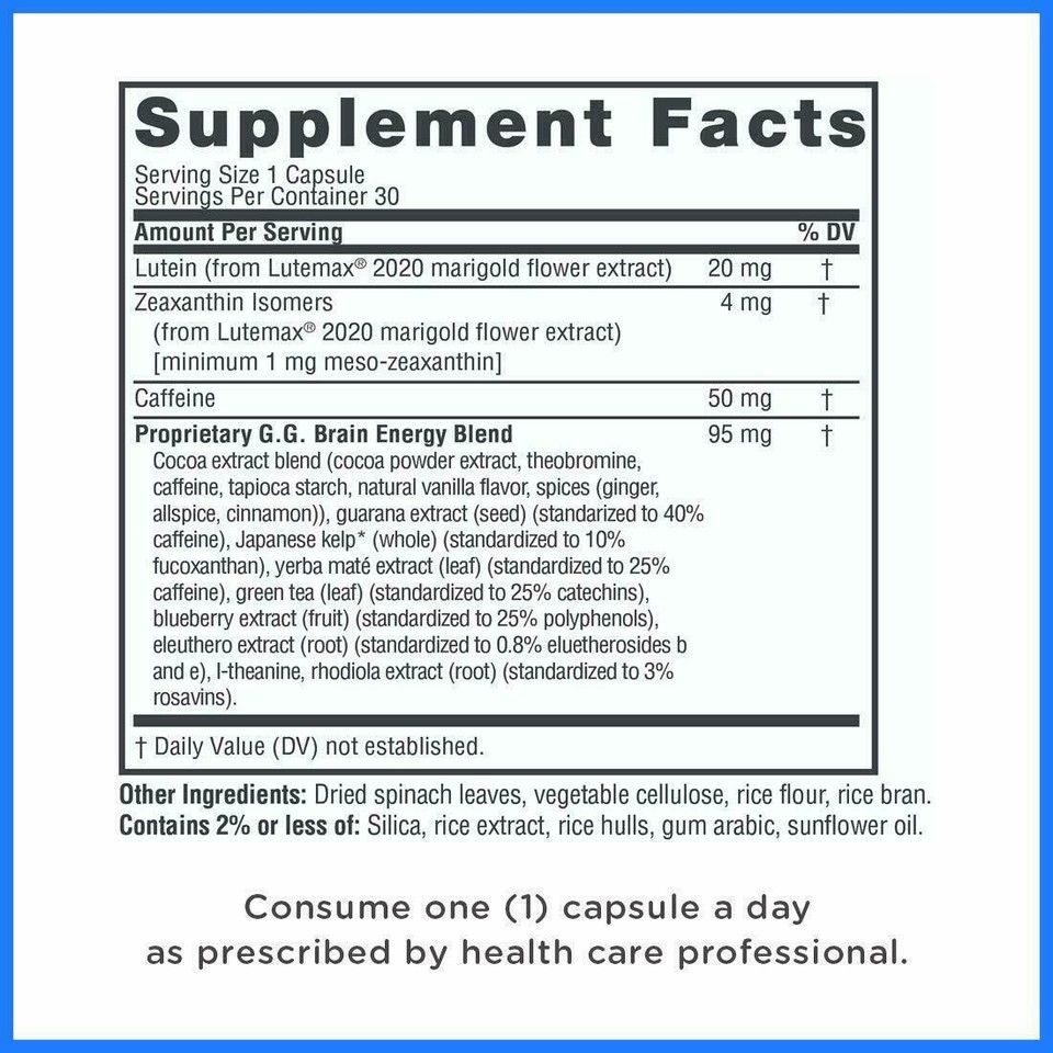 Twinlab Ocuguard BLUTEIN Improve Visual Performance 30 caps SAVE YOUR ...