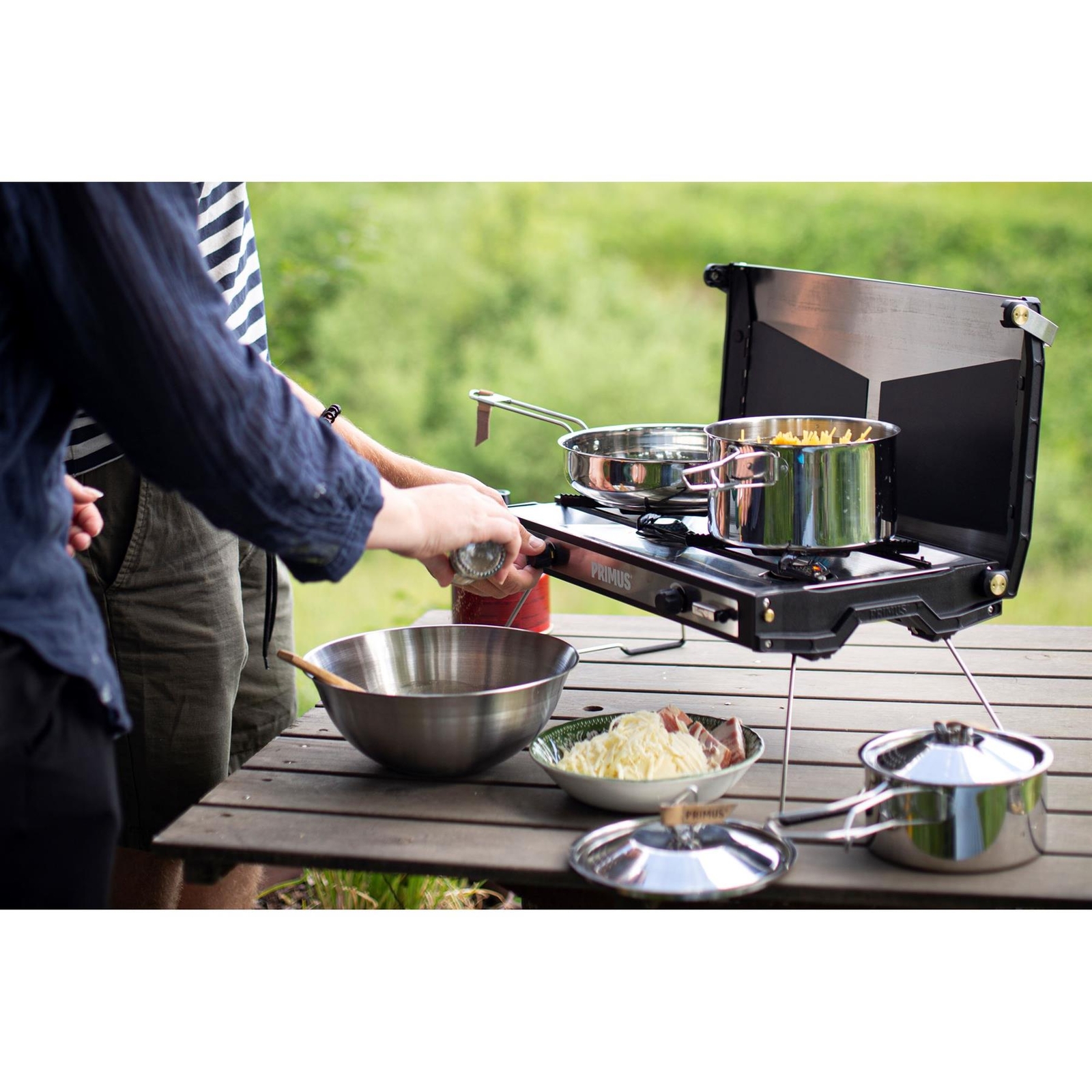 Primus CampFire Cooking set stainless steel all-in-one hiking camping ...