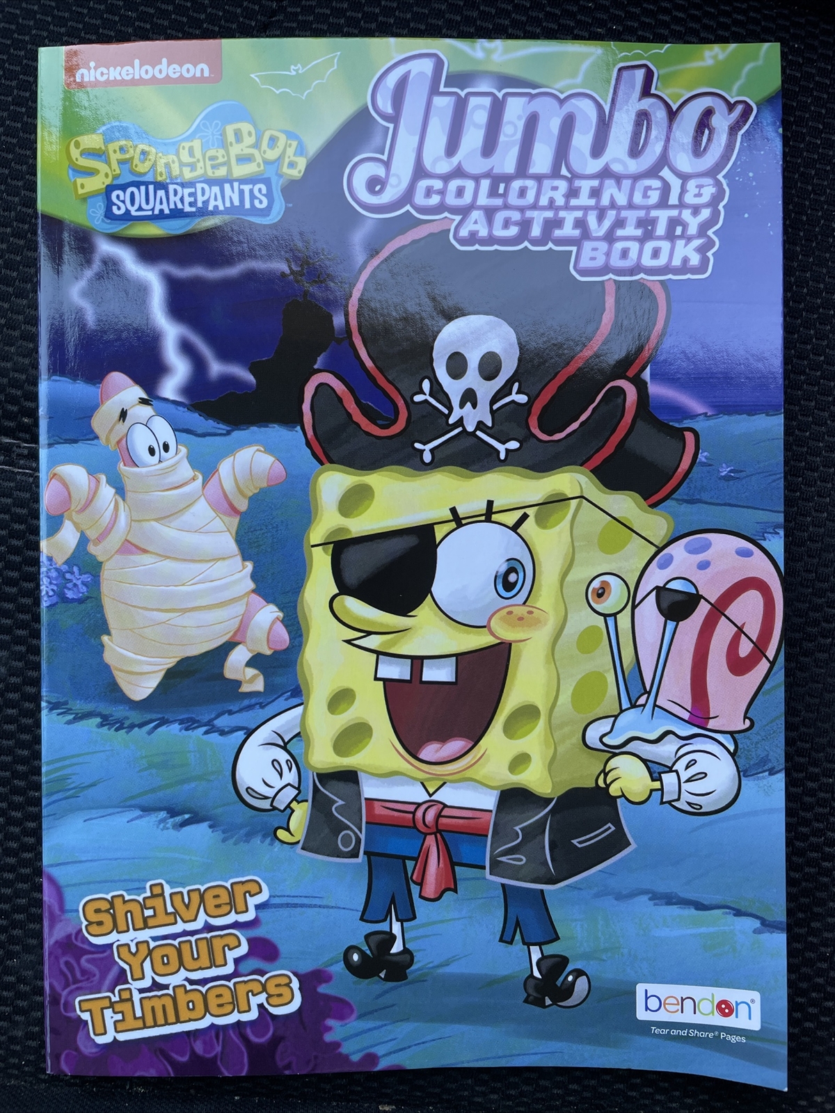 Shiver Your Timbers SpongeBob SquarePants Halloween Jumbo Coloring ...