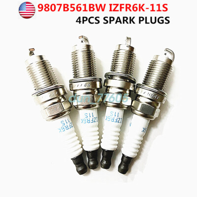 4PCS 9807B-561BW Spark plug FOR NGK IZFR6K-11S OEM LASER IRIDIUM HONDA ...