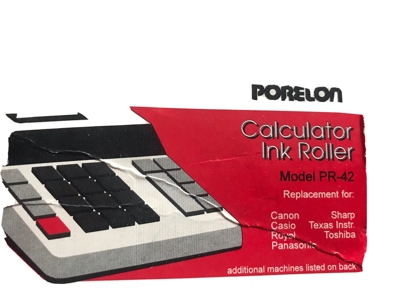 Porelon Calculator Ink Roller - Model PR-42 - For Canon, Casio, Sharp ...