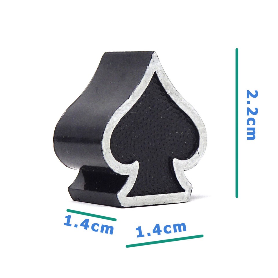 4X Tire Valve Caps Poker Theme Ace Of Spades XKV2 | eBay UK