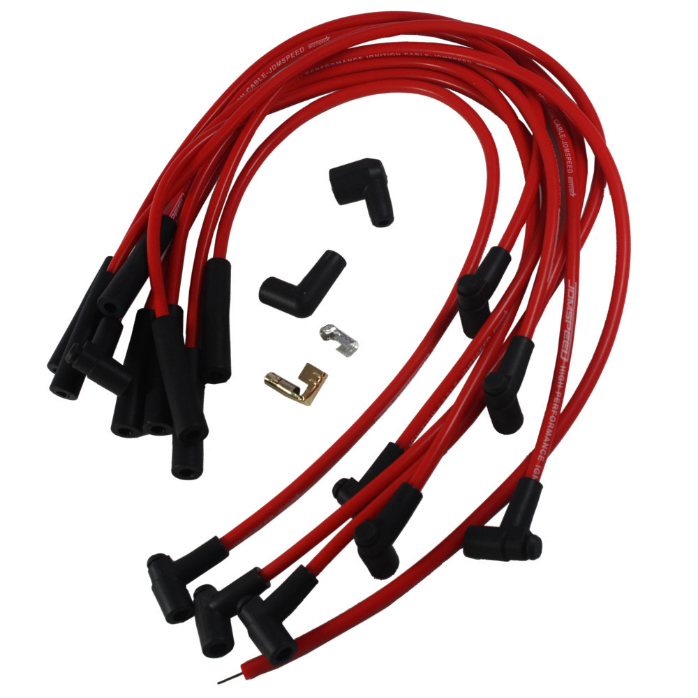 Red JDMSPEED BBC Big Block Chevy 454 Spark Plug Wires HEI STR Over ...