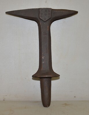German hand forged 47 lb shield anvil blacksmith primitive stake ...