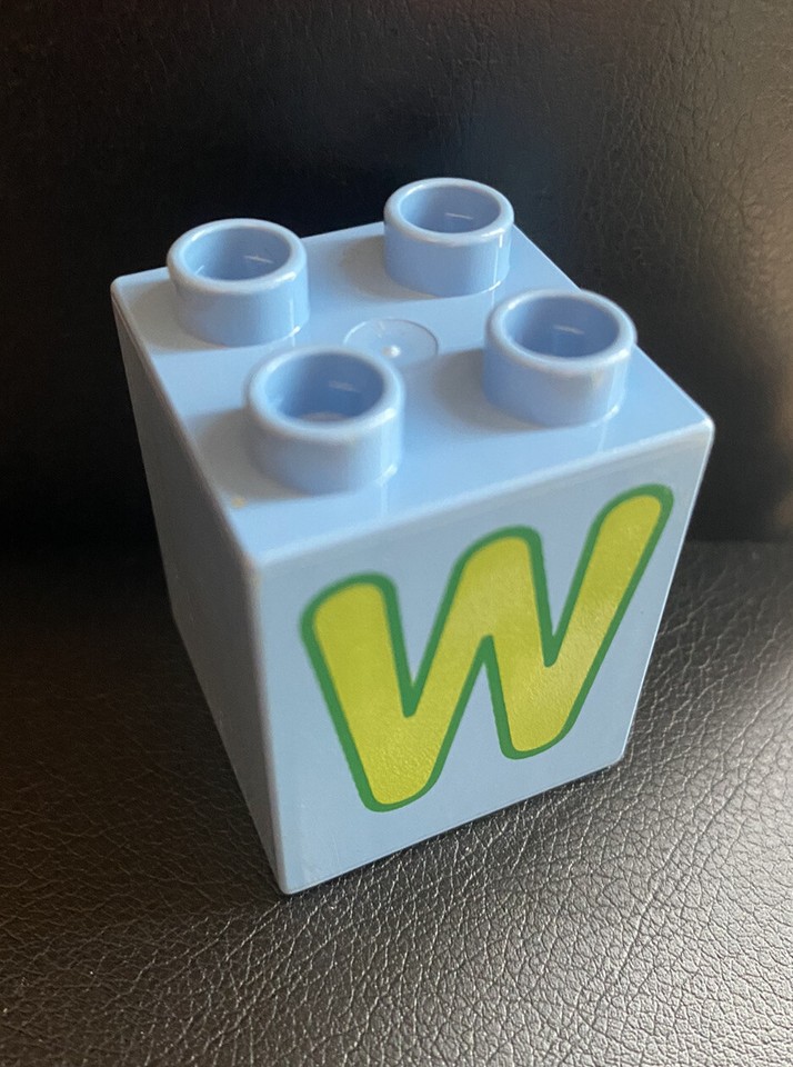 Lego Duplo • ALPHABET LETTER W • Building Block Brick Piece Replacement ...