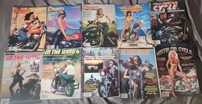 Lot Of 10 In The Wind Motorcycle Magazines Choppers Easyriders Custom ...