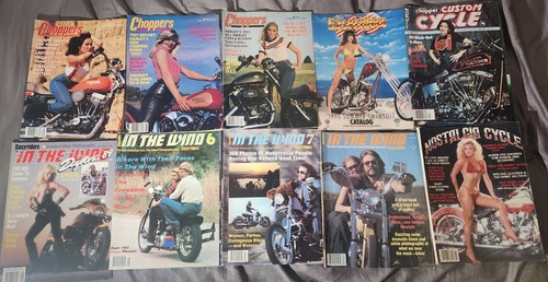 Lot Of 10 In The Wind Motorcycle Magazines Choppers Easyriders Custom ...