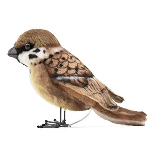 HANSA Sparrow Plush BH7019 10cm Realistic Small Bird Stuffed Animal ...