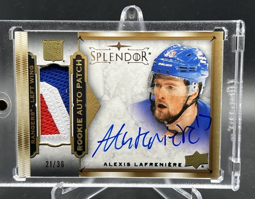 2021-22 The Cup Alexis Lafreniere Rookie Patch Auto SPLENDOR Hockey /36 ...