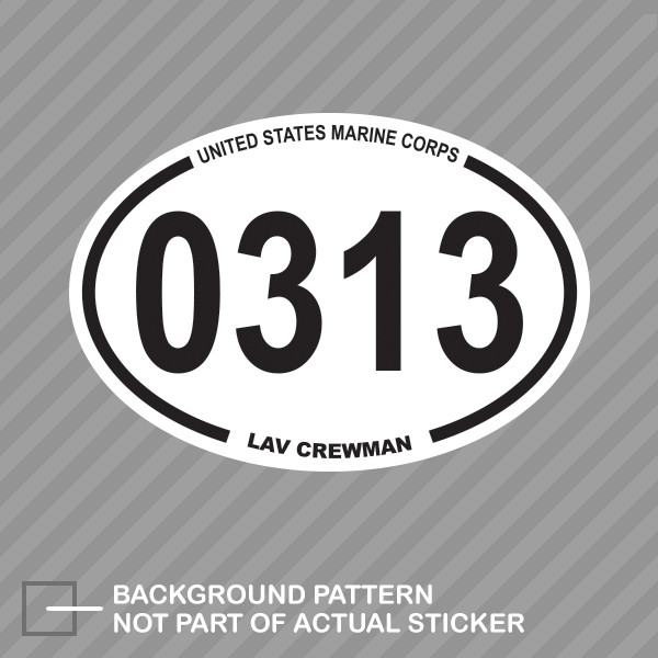 United States Marine Corps MOS 0313 LAV Light Armored Vehicle Crewman ...