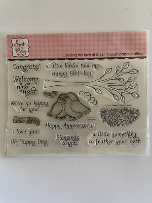 Sweet N Sassy Stamps Love Birds Clear Stamp Set | eBay