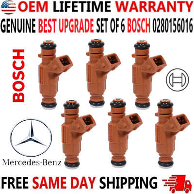 Genuine BOSCH x6 Best Upgrade Fuel Injectors for 03-08 Mercedes-Benz V6 ...