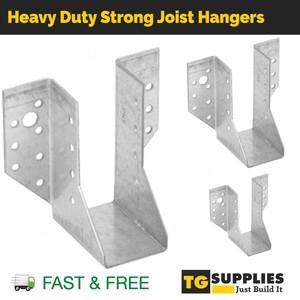 Joist Hanger Heavy Duty Strong EXTERNAL Face Fix Timber Hanger 2mm | eBay