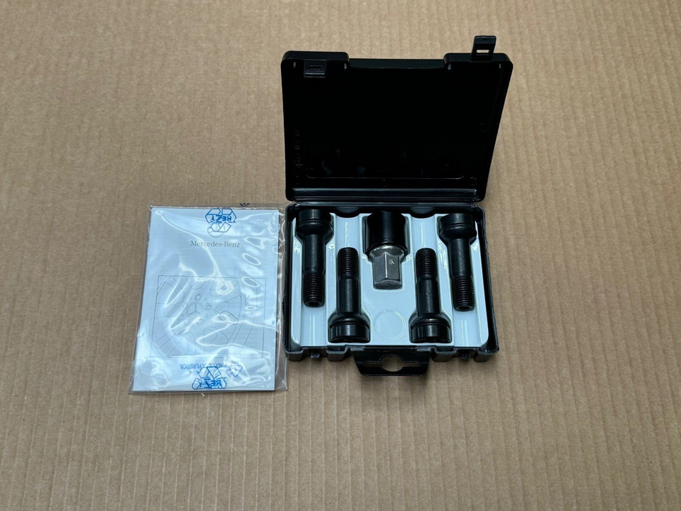 Mercedes-Benz Genuine Wheel Black Lock SET NEW G E CL GL GLC GLE GLK ...