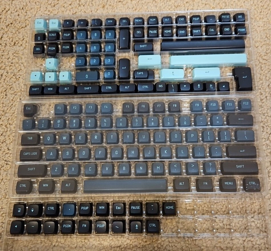 160 Monster Full Key Cap Group, CSA Profile Custom Keycaps PBT Double ...
