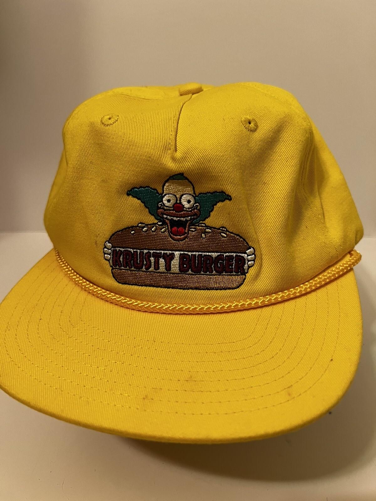 VANS Simpsons Rare KRUSTY THE CLOWN KRUSTY BURGER Hat… - Gem