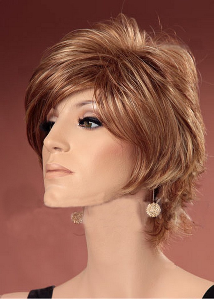 Ladies Short Wig Blonde Black Brown Wig Bob Pixie Boycut Wispy Fashion ...