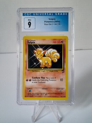 MINT GRADE 9 Pokémon TCG Vulpix Base Set 2 99/130 Regular | eBay