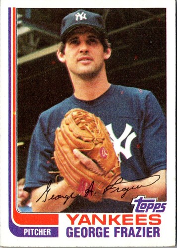 1982 Topps George Frazier #349 New York Yankees Baseball Card | eBay