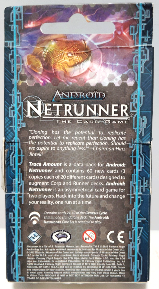 Android Netrunner The Card Game Cyber Exodus Data Pack 2012 | eBay