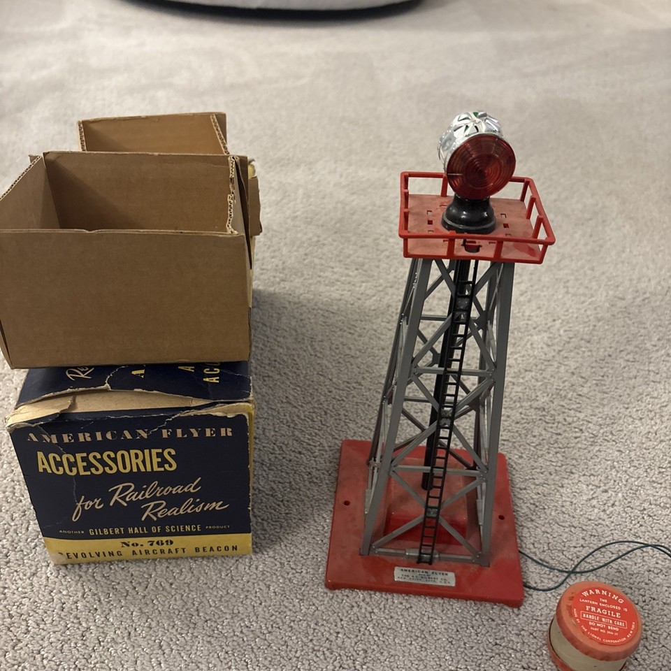 American Flyer 769 Revolving Aircraft Beacon - AC Gilbert AF W/Box | eBay
