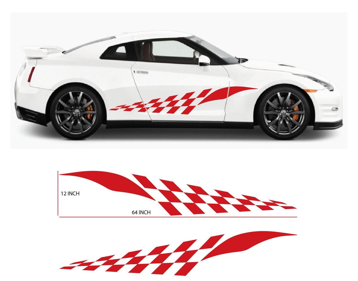 Design Car Stickers Graphics New 4x Design Decal Vinyl Racing Stripe