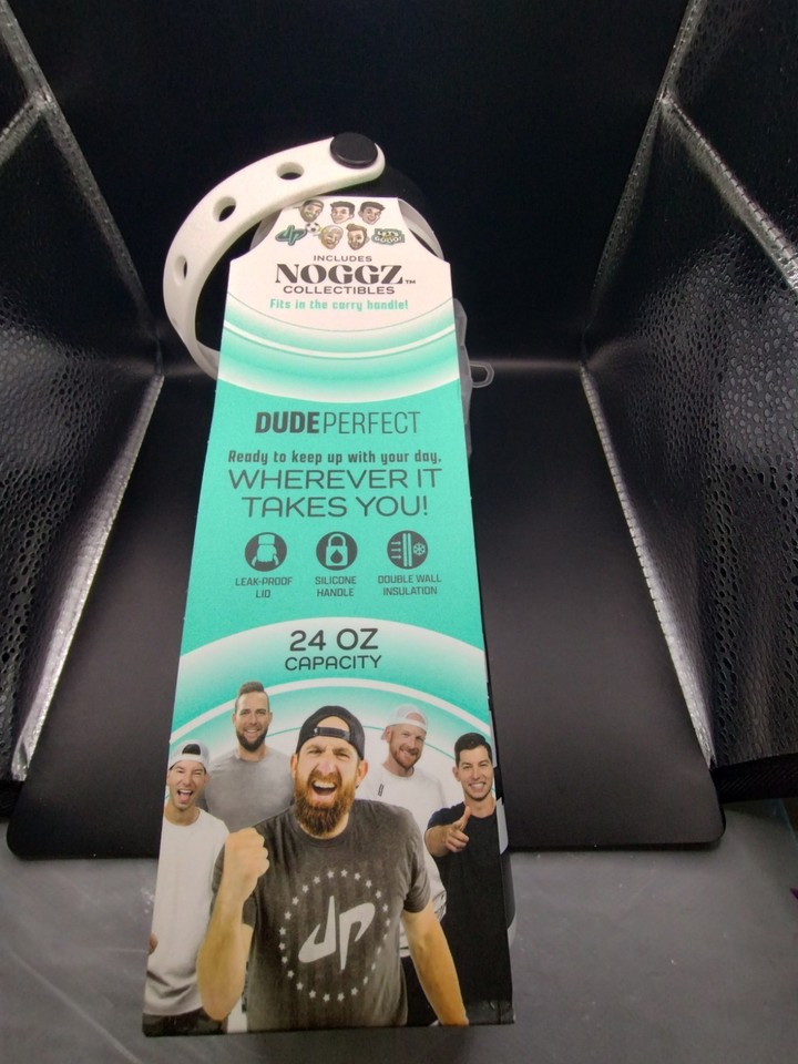Dude Perfect Water Bottle, Double Wall Insulation/Leak-Proof Lid-24 oz ...