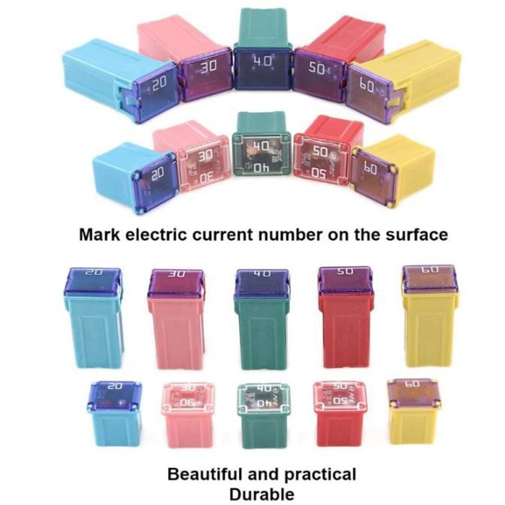 Reliable Fuse Set 20A60A PAL Fuse Mini ABS Copper Long Female Fuse FMX ...