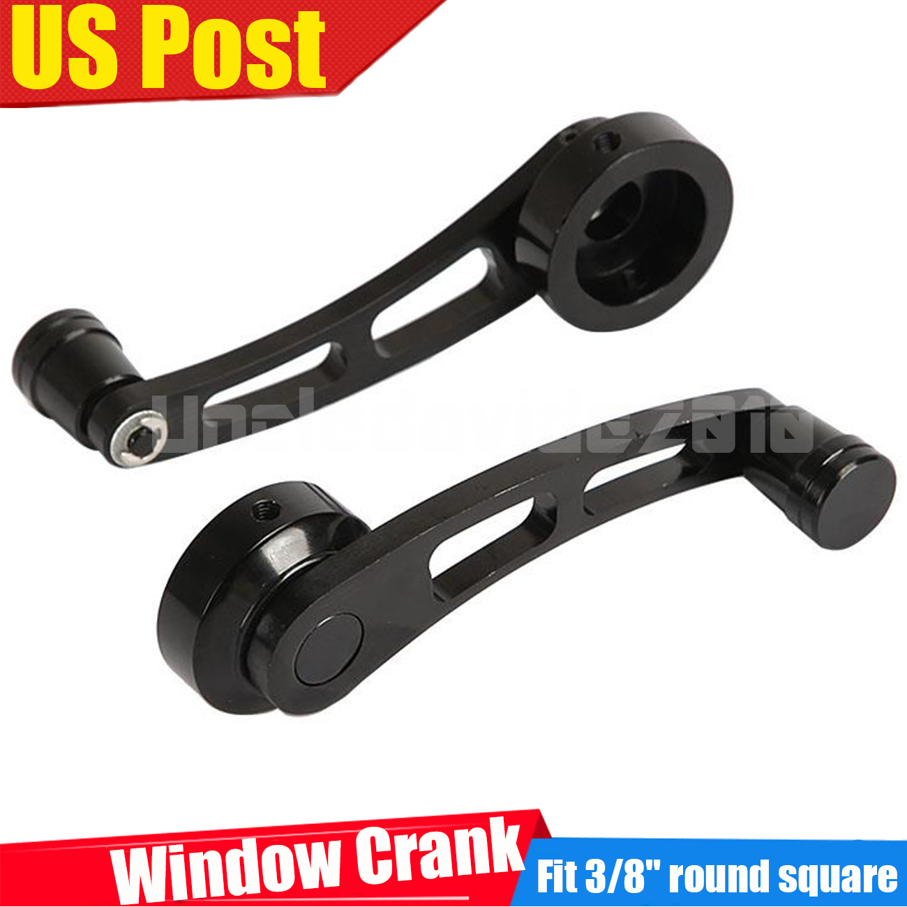 2x Universal Aluminum Manual Billet Car Window Crank Handle Winder ...