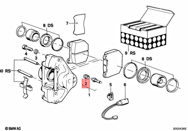 Genuine BMW 114 700 Dust Cap For Brake Caliper Bleeder Valve OEM ...