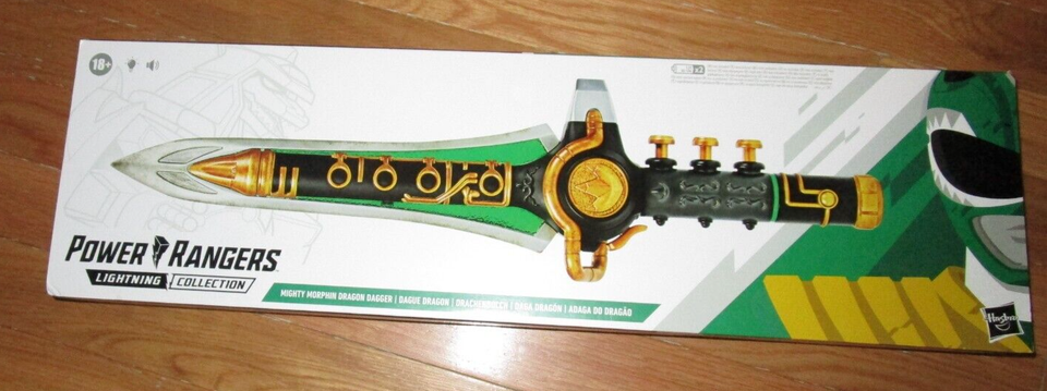 BOX Bandai MM Power Rangers lightning Dagger Green White *Box Only As ...