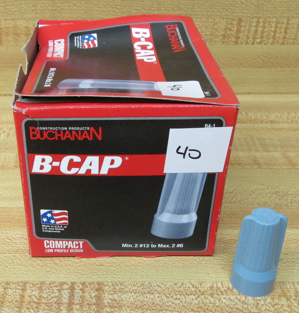 Buchanan B4-1 Wire Nut B41 (Pack of 40) | eBay
