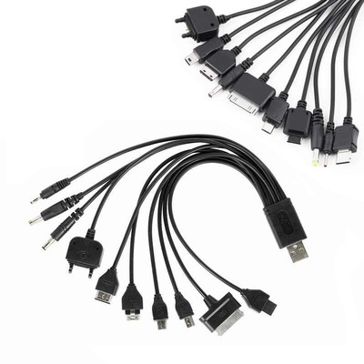 10 in 1 USB Multi Charger Cable Charging Lead for Samsung LG Nokia Sony ...