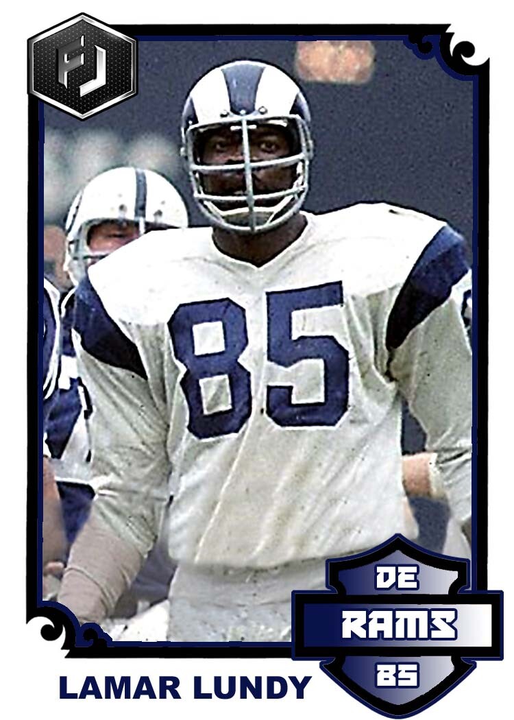 ACEO LAMAR LUNDY LOS ANGELES RAMS CUSTOM HAND MADE ART CARD | eBay