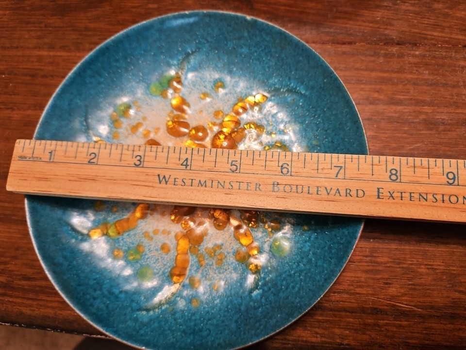 Vintage Mesick Studios Enamel on Copper Convivial Ware Sm Plate ...