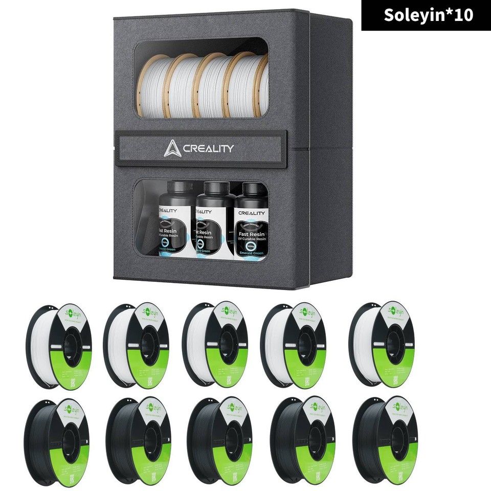 Creality Filament Storage Box with 10kg Hyper PLA RFID/Hyper PLA/PETG ...