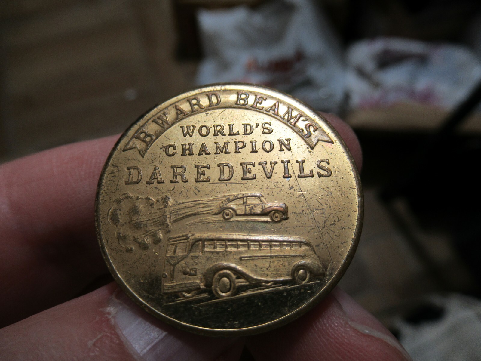 1940's Vintage B. Ward Beam's Medal, Daredevils, Lord's Prayer Good ...