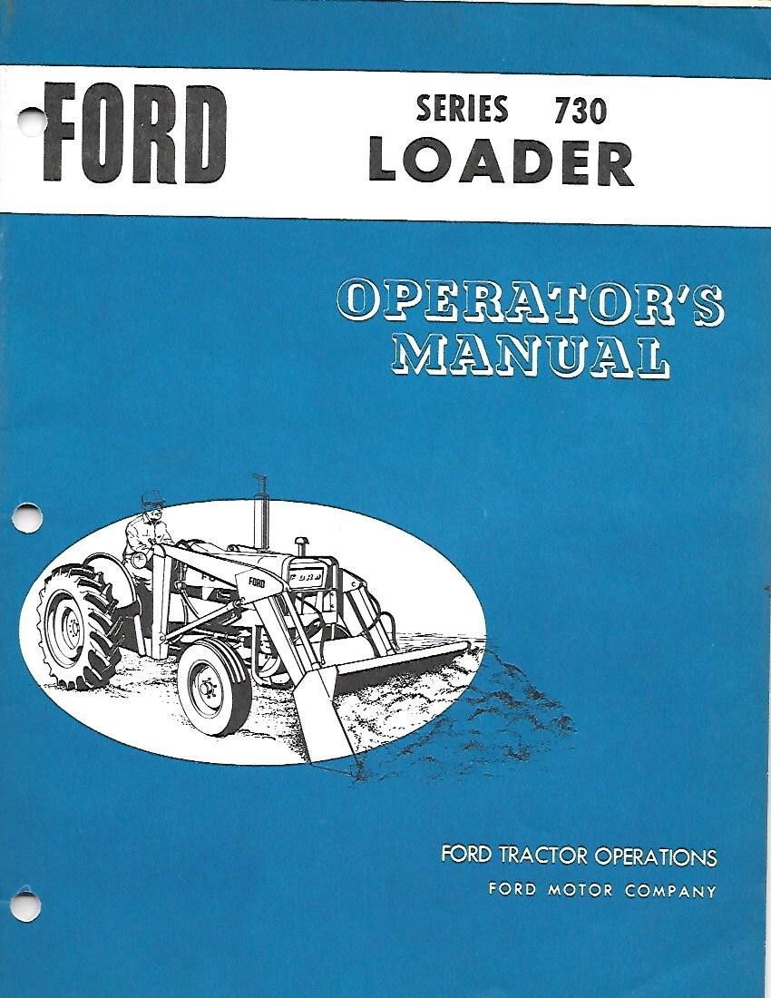 Ford Series 730 Loader Operator's manual | eBay