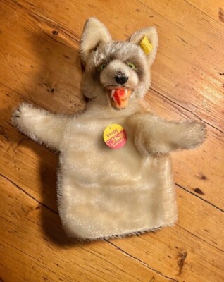 Vintage Steiff Loopy Wolf Mohair Hand Puppet | eBay