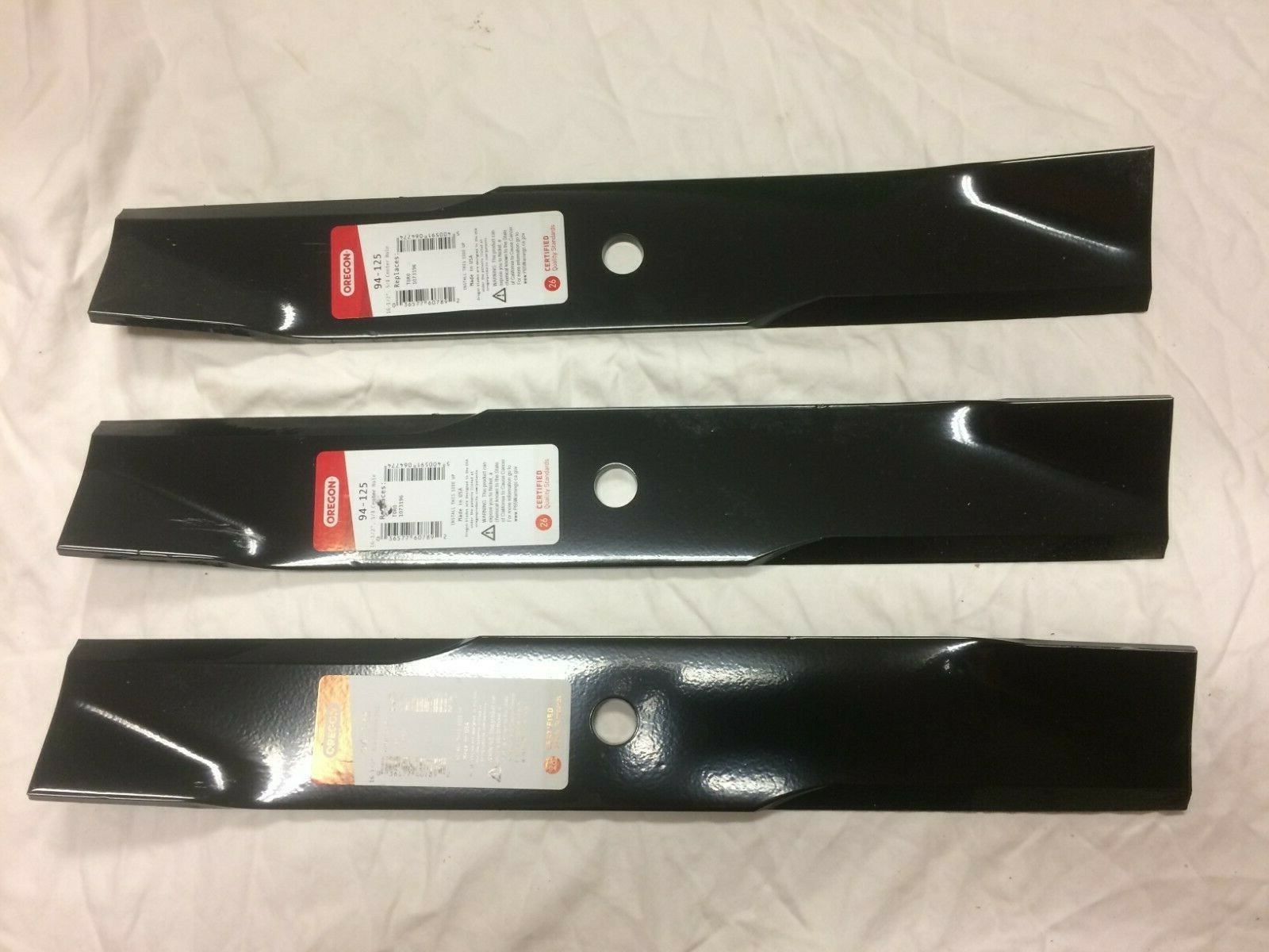 Set/3 48" mower blades for Toro 107-3192-03 Scag 48110 481706 482461 ...