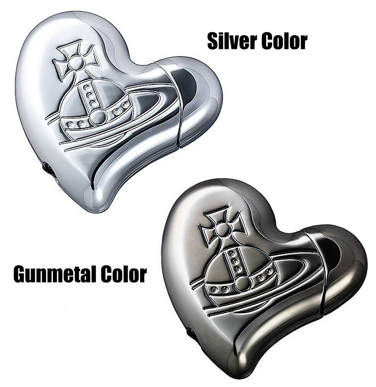Vivienne Westwood Orb Heart Lighter Electronic Gas Lighters Silver With ...