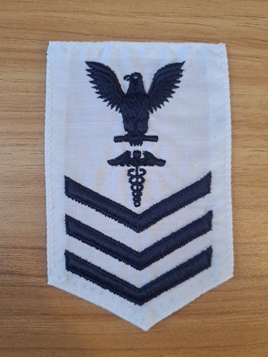 US Navy PO1 Petty Officer 1st Class Hospital Corpsman Patch Eagle ...