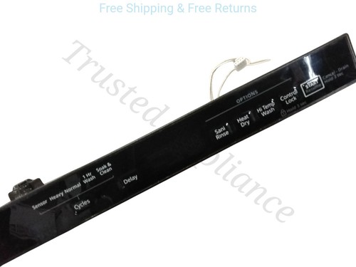 OEM Dishwasher Control Panel with Button Board W11028325 A W10500310 ...