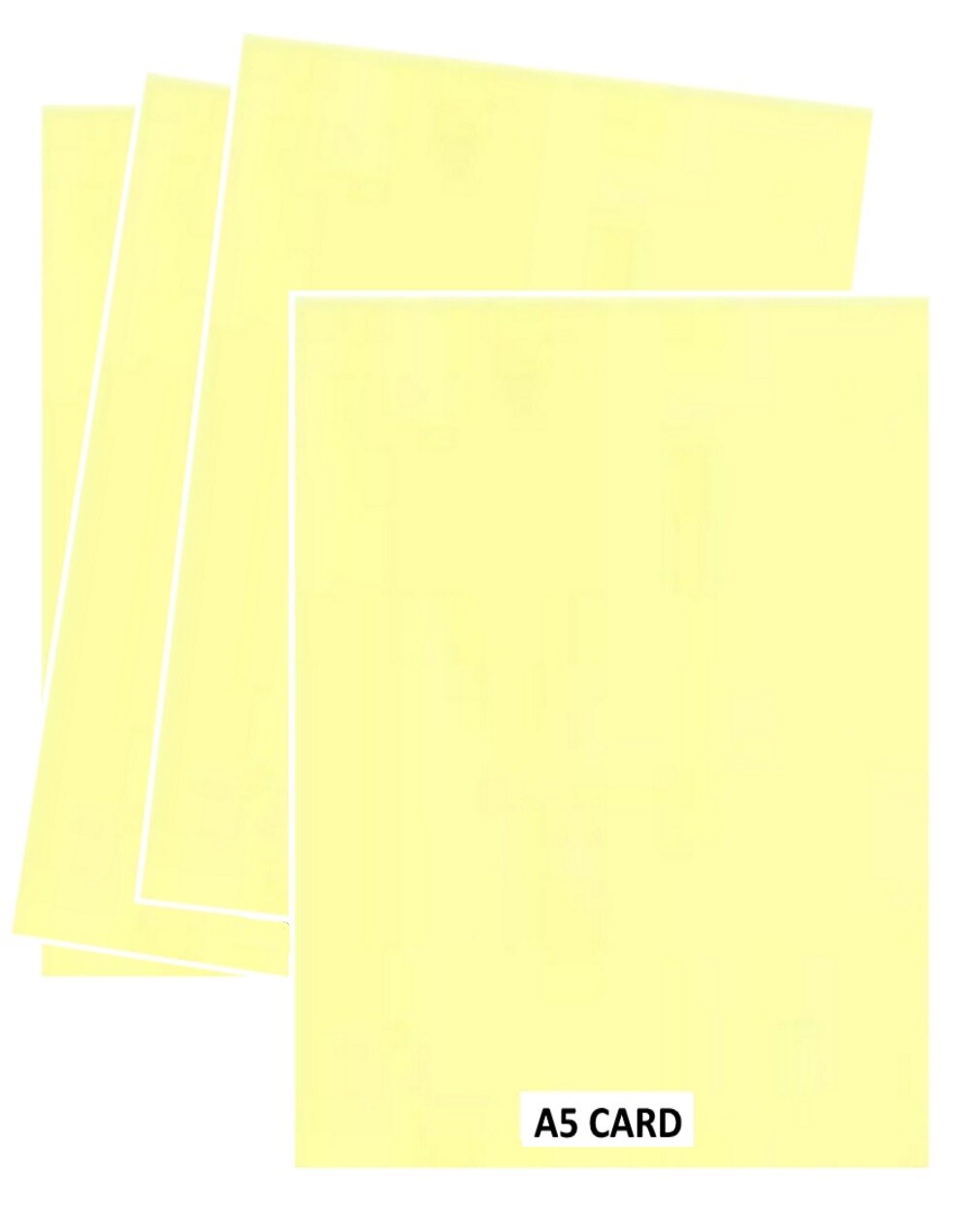 A5 or A4 PASTEL LIGHT YELLOW CARD 160gsm SHEETS - ARTS AND CRAFTS ...